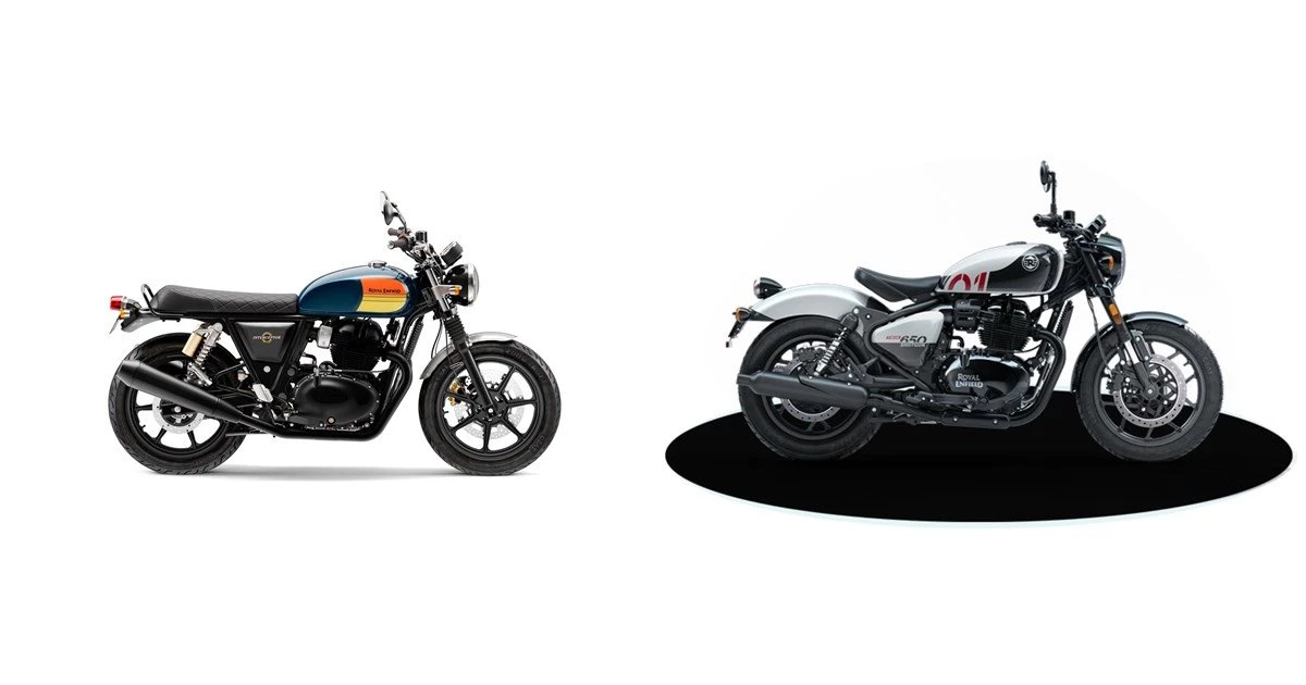 Royal Enfield Interceptor 650 2023 vs Royal Enfield Shotgun 650 2024