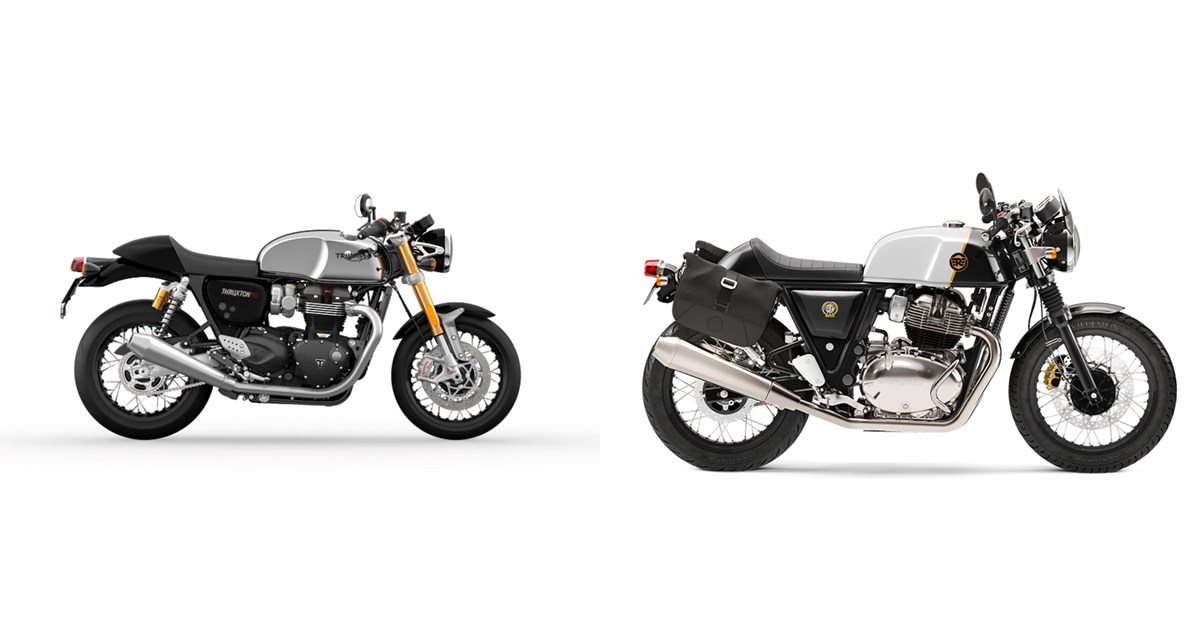 Triumph THRUXTON RS CHROME EDITION 2023 vs Royal Enfield Continental GT ...