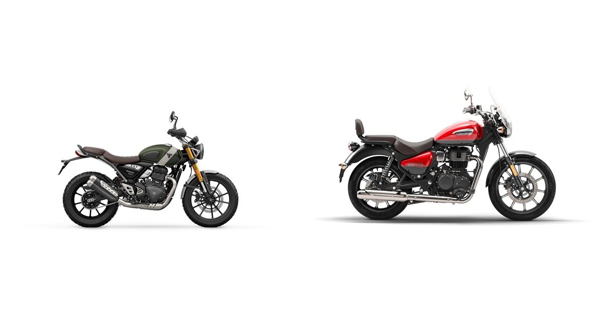 Triumph Scrambler 400 X 2024 vs Royal Enfield Meteor 350 2024