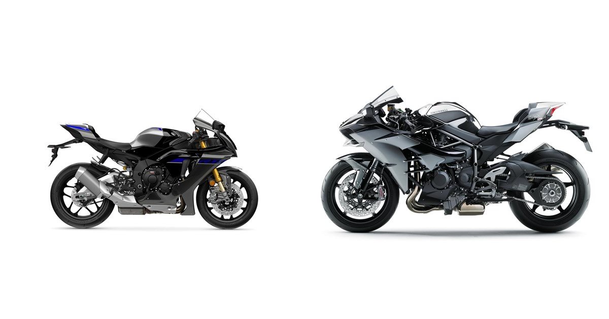 Motorrad Vergleich Yamaha R1M 2024 vs. Kawasaki Ninja H2 2017