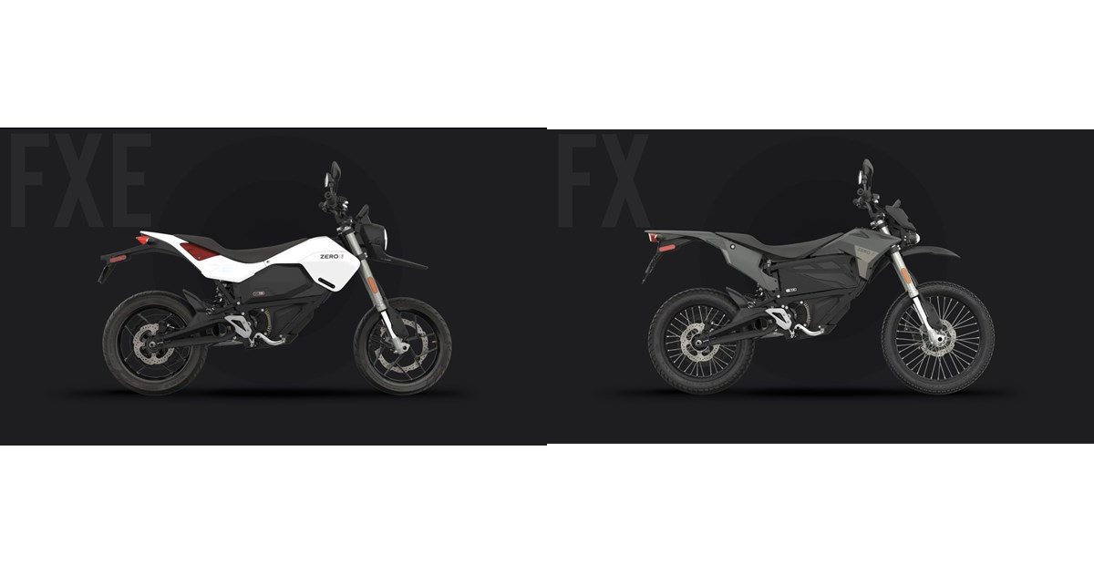 Motorrad Vergleich Zero FXE 2024 vs. Zero FX 2024
