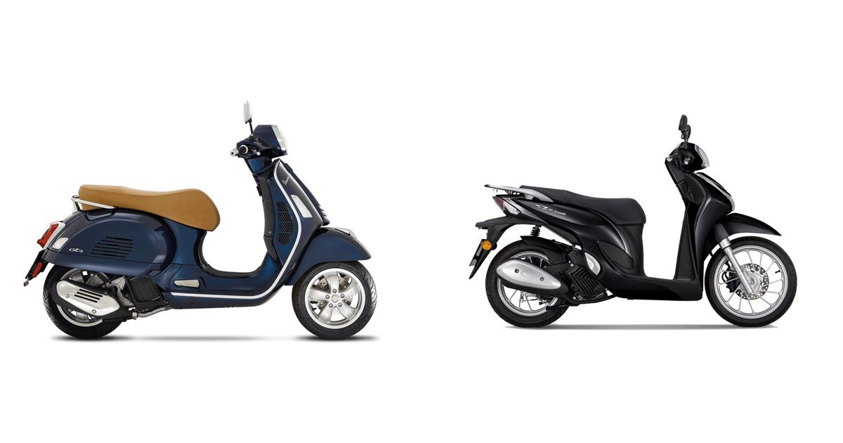 Comparaison des motos Vespa GTS 125 2022 VS. Honda SH Mode 125 2023