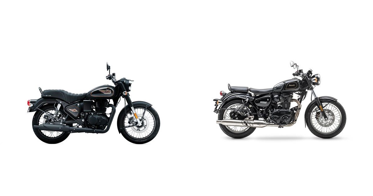 Motorrad Vergleich Royal Enfield Bullet 350 2024 vs. Benelli Imperiale ...