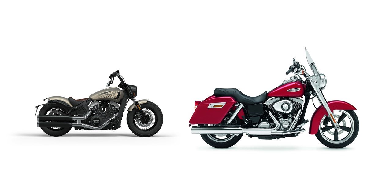 Motorrad Vergleich Indian Scout Bobber Twenty 2022 vs. Harley-Davidson ...