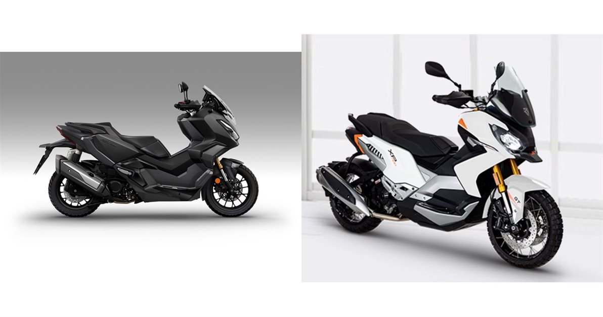 Motorrad Vergleich Honda ADV350 2024 vs. Peugeot XP 400 GT 2023