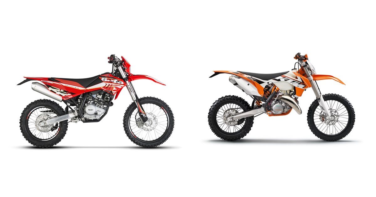 Motorrad Vergleich Beta RR Enduro 4T 125 LC 2018 vs. KTM 125 EXC 2015