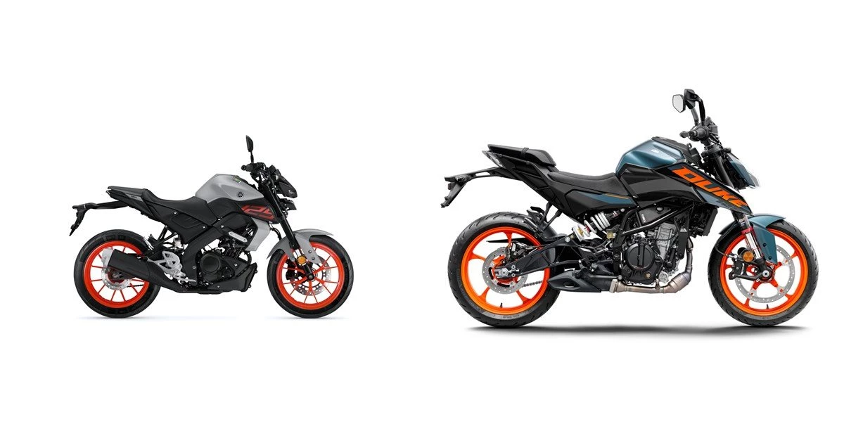 Motorrad Vergleich Yamaha MT-125 2020 vs. KTM 125 Duke 2024