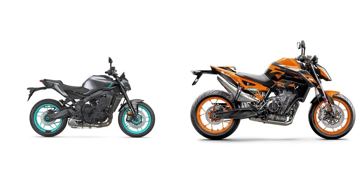 Yamaha MT-09 2024 vs KTM 890 Duke GP 2022
