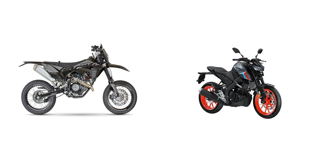 Confronto tra moto Sherco 125 4-Takt SM Black Moon RS 2024 VS. Yamaha ...
