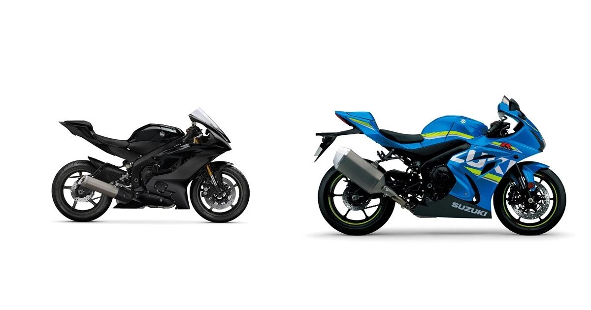 Motorrad Vergleich Yamaha R6 RACE 2022 vs. Suzuki GSX-R 1000 2017