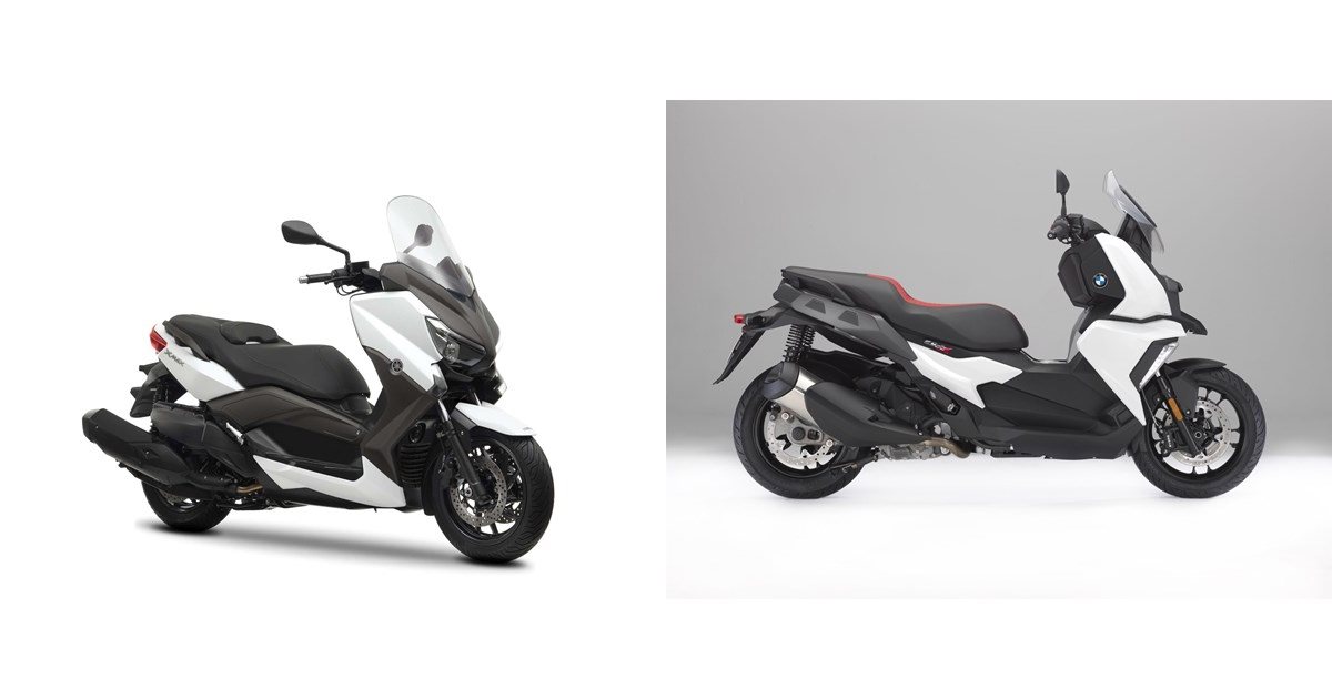 Motorrad Vergleich Yamaha XMAX 400 2013 vs. BMW C 400 X 2020