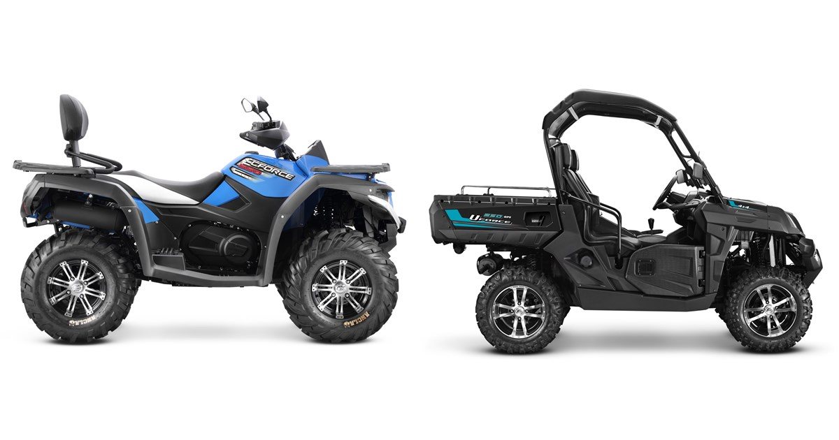 Motorrad Vergleich CFMOTO CForce 550 4x4 2015 vs. CFMOTO UForce 550 EFI ...