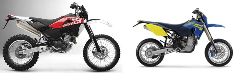 Motorrad Vergleich Husqvarna TE 610 2009 vs. Husaberg FS 400 E 2006