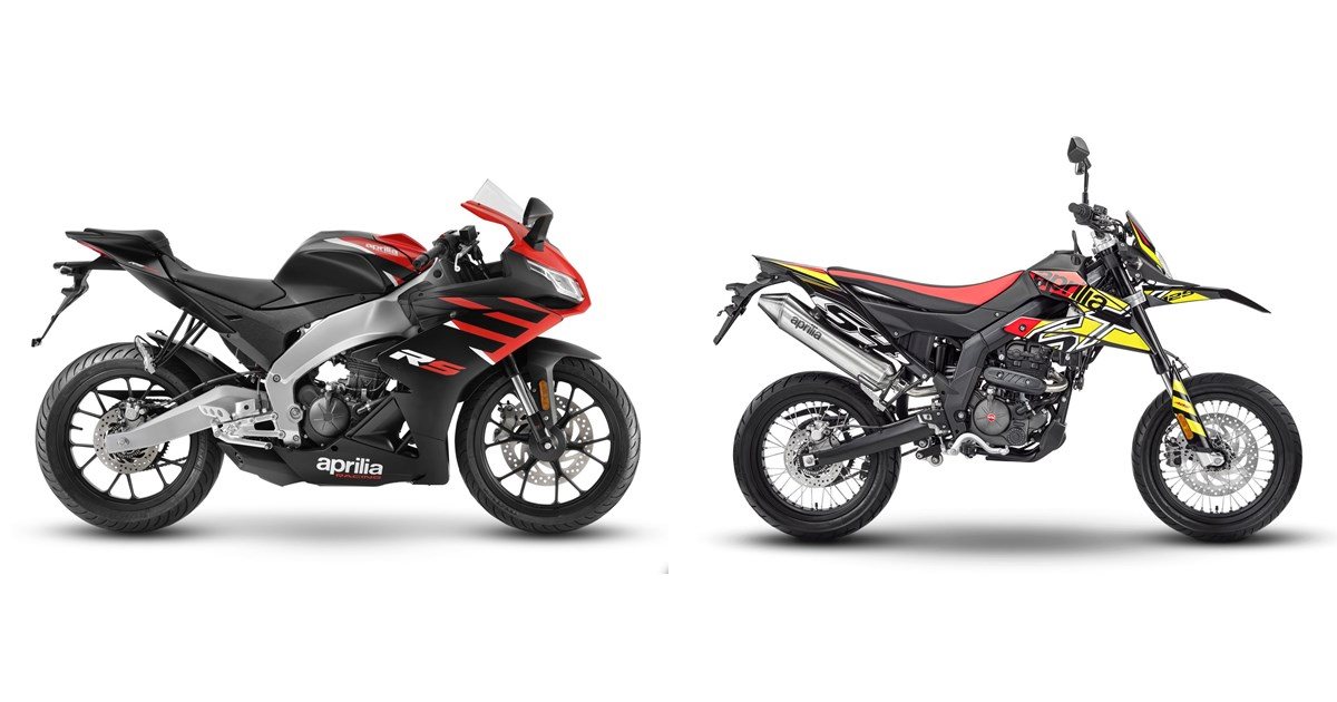 Motorrad Vergleich Aprilia RS 125 2023 vs. Aprilia SX 125 2022