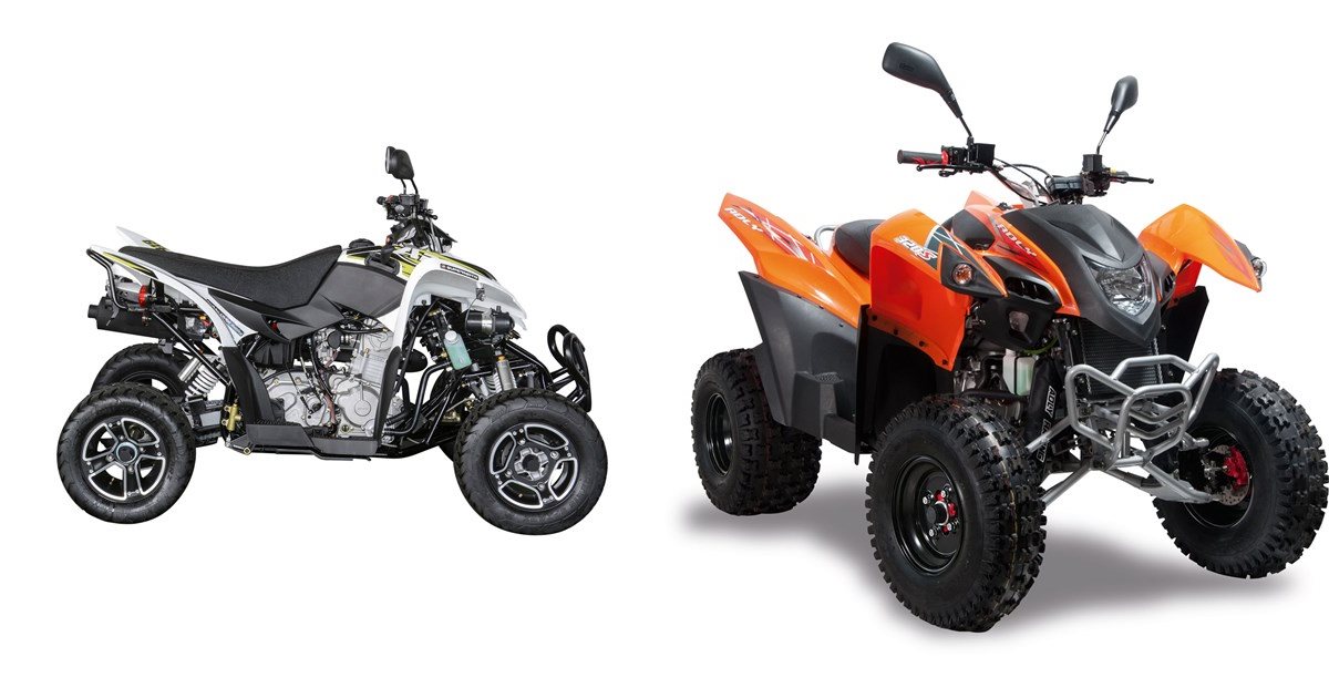 Motorrad Vergleich Aeon Cobra 419 Supermoto 2020 vs. Adly Hurricane 320 ...