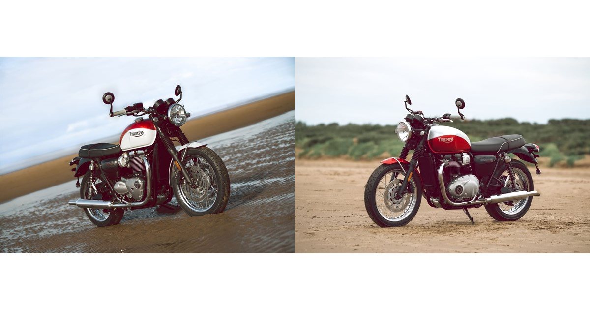 Motorrad Vergleich Triumph Bonneville T120 Bud Ekins Special Edition ...