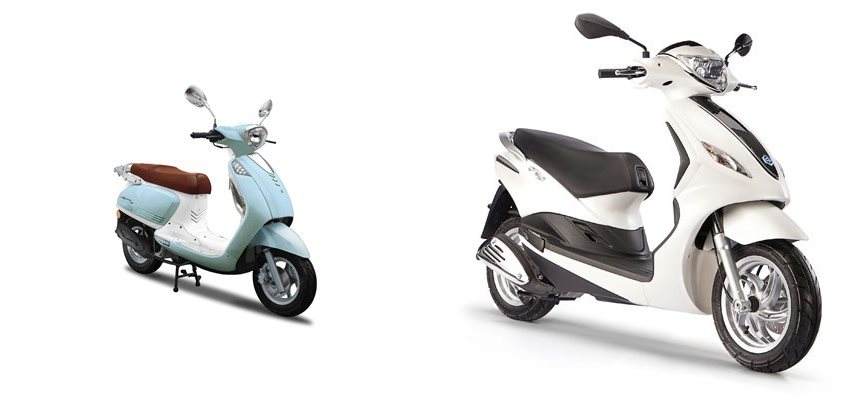 Motorrad Vergleich Keeway Agora 50 2016 vs. Piaggio New Fly 50 4T 2016