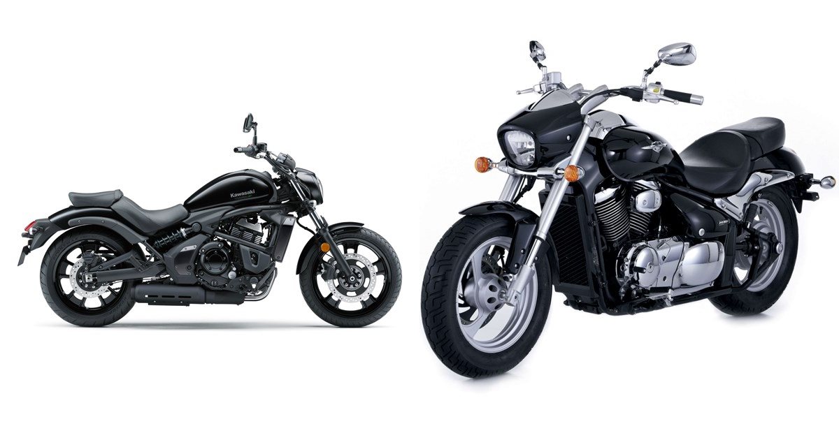 Motorrad Vergleich Kawasaki Vulcan S 2020 vs. Suzuki Intruder M800 2013