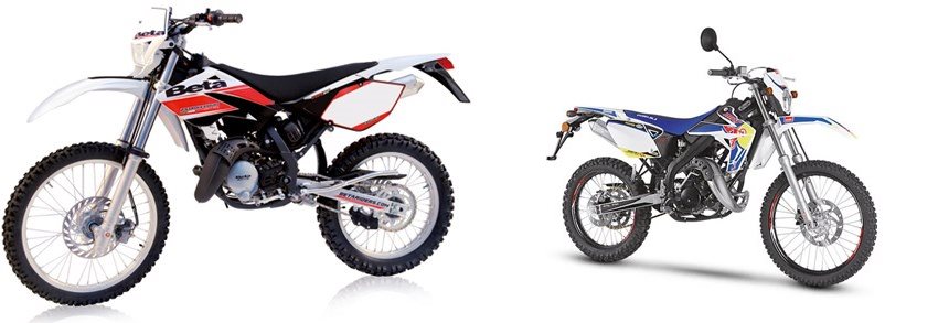Motorrad Vergleich Beta RR Enduro 50 2010 vs. Rieju MRT Freejump 50 ...