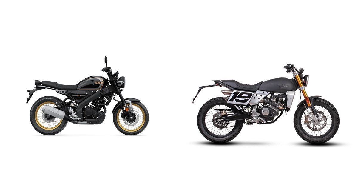 Motorrad Vergleich Yamaha XSR125 Legacy 2024 vs. Fantic Caballero Flat ...