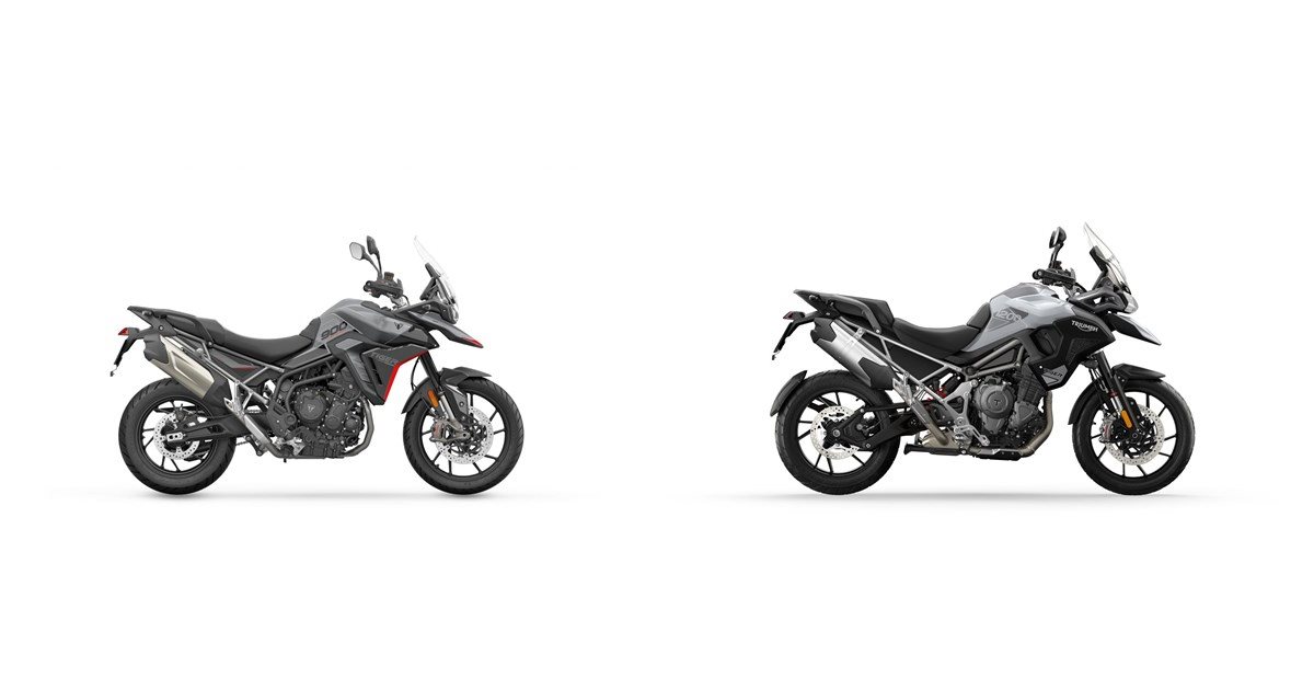 Motorrad Vergleich Triumph Tiger 900 GT Pro 2024 vs. Triumph Tiger 1200 ...