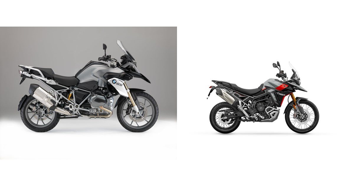 Motorrad Vergleich BMW R 1200 GS 2015 vs. Triumph Tiger 900 Rally Pro 2024