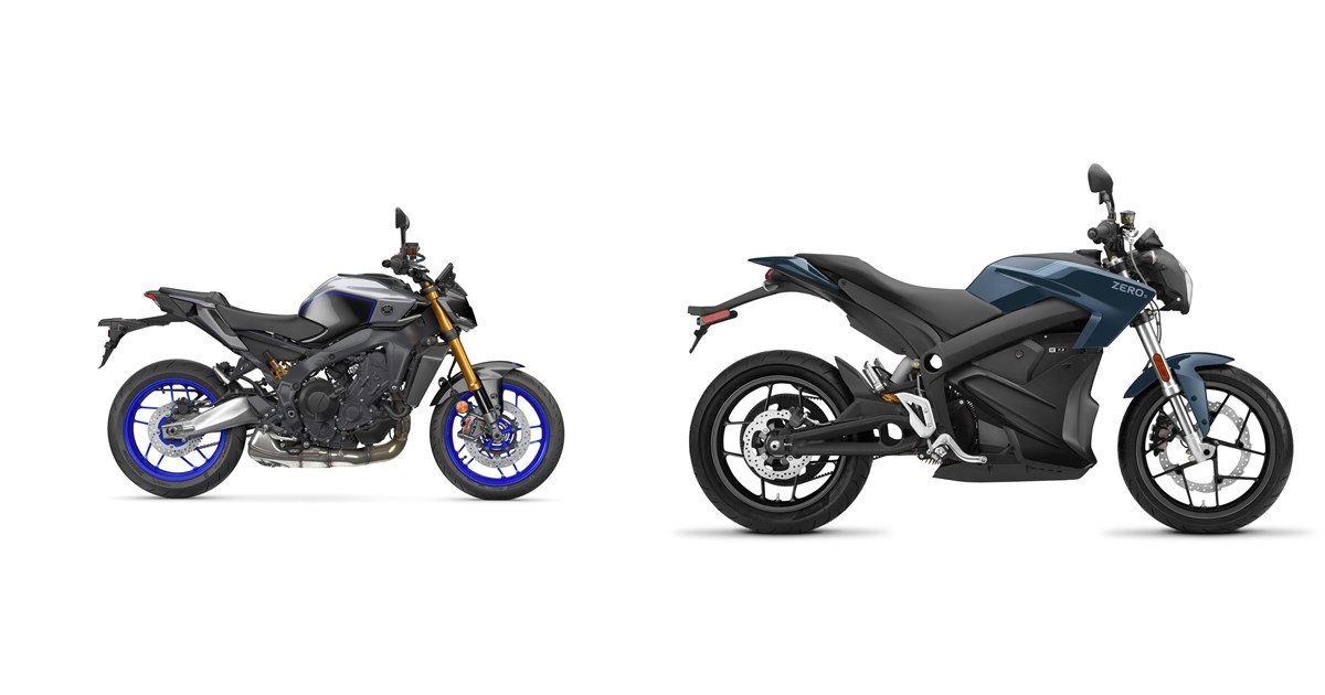 Motorrad Vergleich Yamaha MT-09 SP 2024 vs. Zero S 2020
