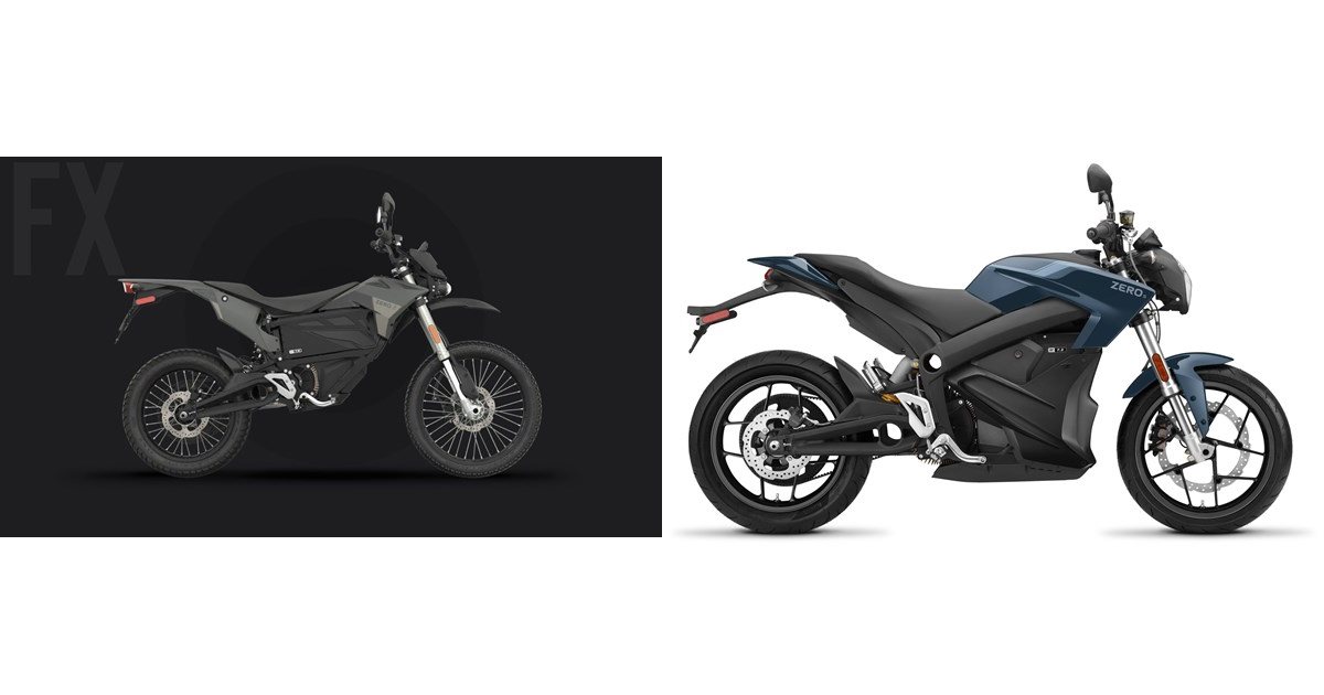 Motorrad Vergleich Zero FX 2024 vs. Zero S 2020