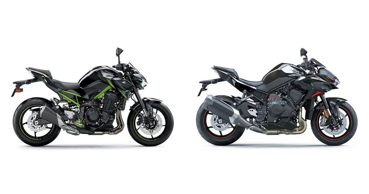 Kawasaki Z900 2022 vs Kawasaki Z H2 2024