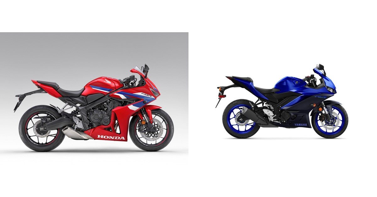 Honda CBR650R 2024 vs Yamaha R3 2023