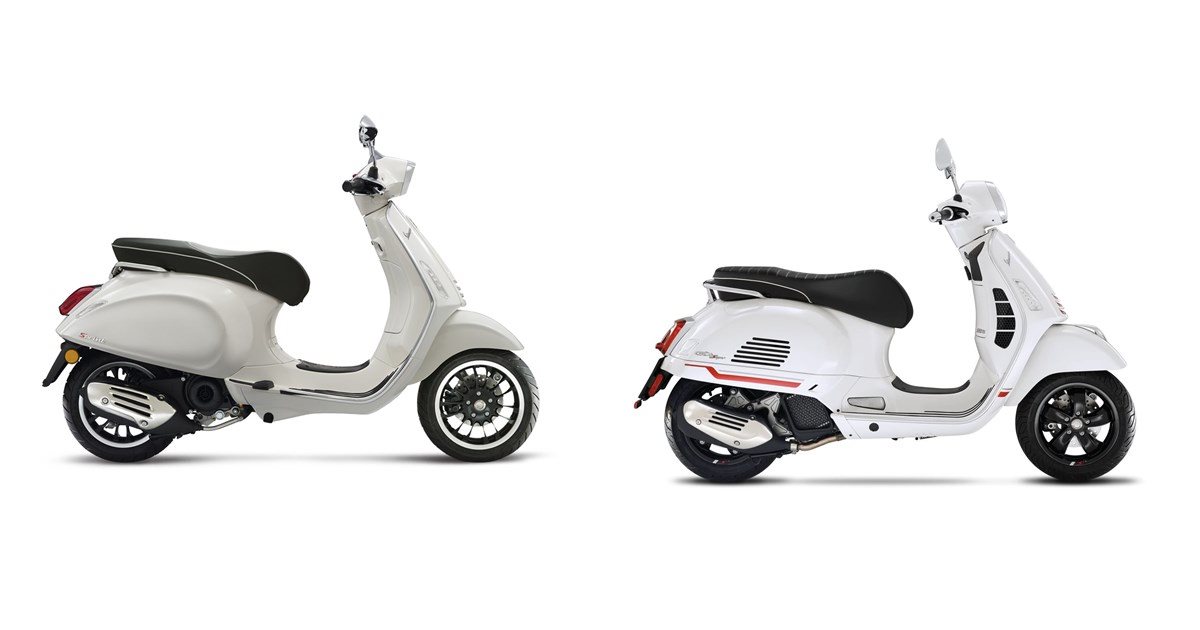 Motorrad Vergleich Vespa Sprint 125 iGET 2021 vs. Vespa GTS 125 Super Sport 2022