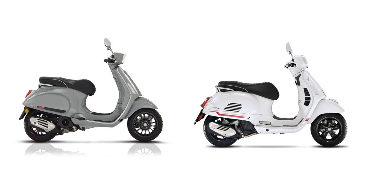 Motorrad Vergleich Vespa Sprint 125ie 3v S 2018 vs. Vespa GTS 125 Super Sport 2022