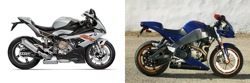 Motorrad Vergleich BMW S 1000 RR 2020 vs. Buell Firebolt XB 12R 2006