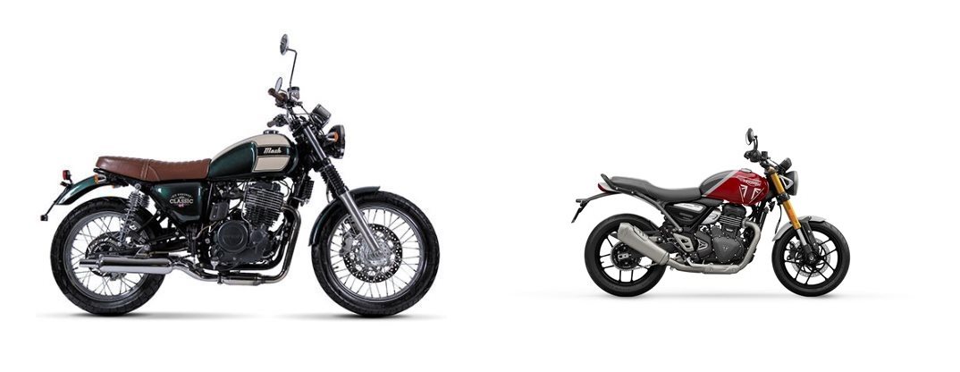 Motorrad Vergleich Mash Six Hundred Classic 2024 vs. Triumph Speed 400 2024