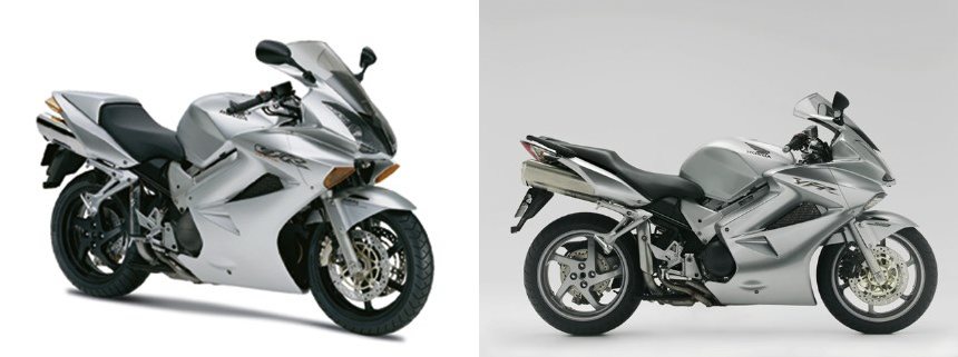 Motorrad Vergleich Honda VFR 800 F 2005 vs. Honda VFR 800 F 2007