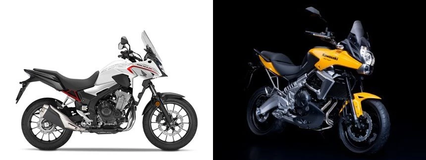 Motorrad Vergleich Honda CB500X 2021 vs. Kawasaki Versys 650 2010