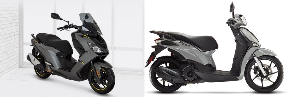 Motorrad Vergleich Peugeot Pulsion 125 GT 2023 vs. Piaggio Liberty 125 S 2023