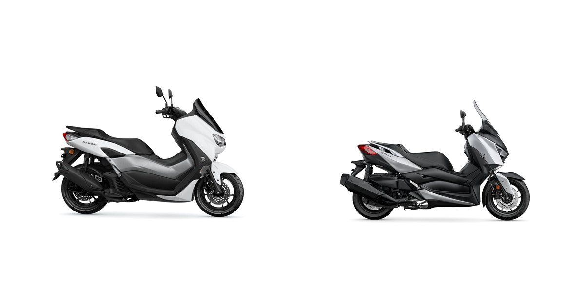 Motorrad Vergleich Yamaha NMAX 125 2023 vs. Yamaha XMAX 400 2020