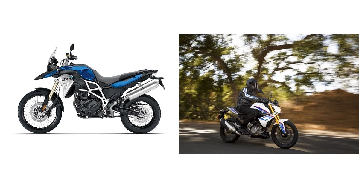 Motorrad Vergleich BMW F 800 GS 2018 vs. BMW G 310 R 2017