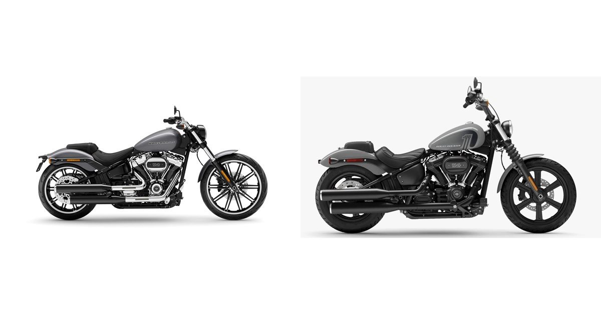 Motorrad Vergleich Harley-Davidson Softail Breakout 114 FXBRS 2022 vs. Harley-Davidson Softail ...