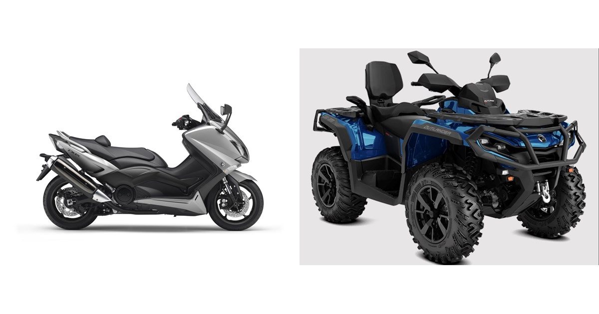 Motorrad Vergleich Yamaha T-MAX 530 ABS 2016 vs. Can-Am Outlander Max ...