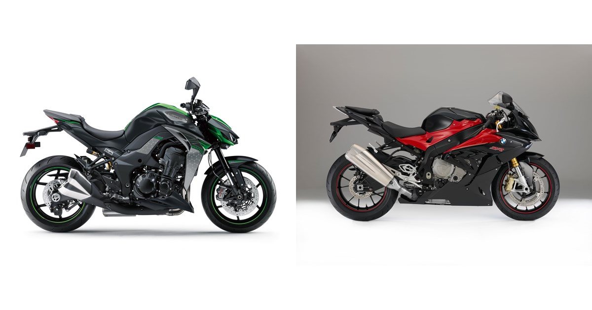 Motorrad Vergleich Kawasaki Z1000 R 2020 vs. BMW S 1000 RR 2016