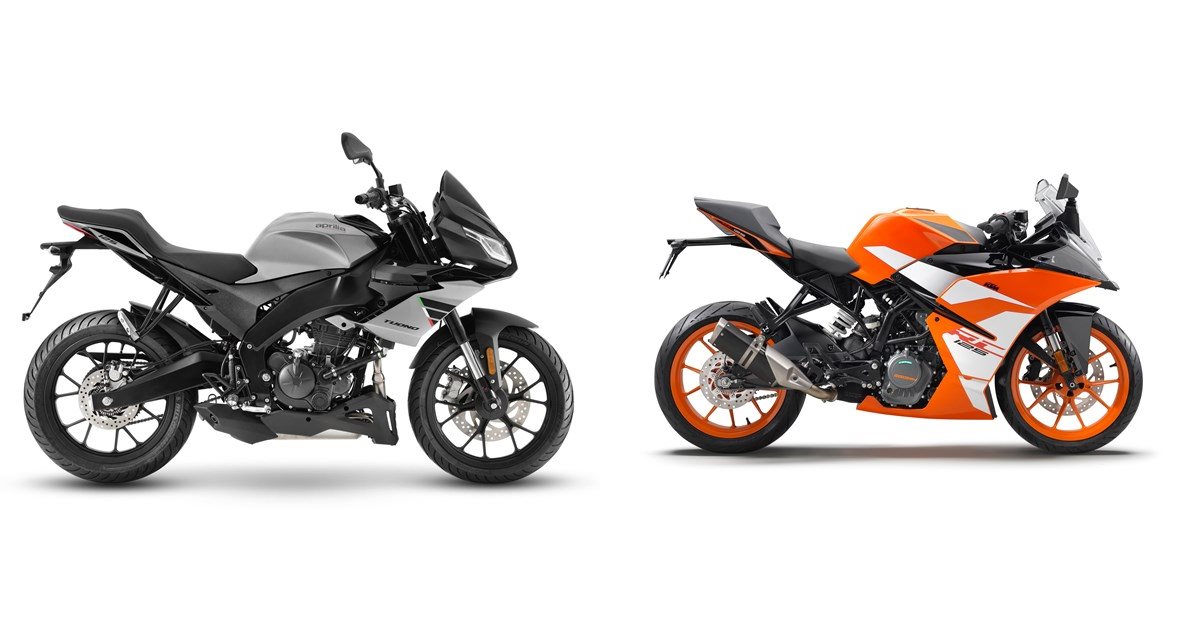 Motorrad Vergleich Aprilia Tuono 125 2021 vs. KTM RC 125 2018