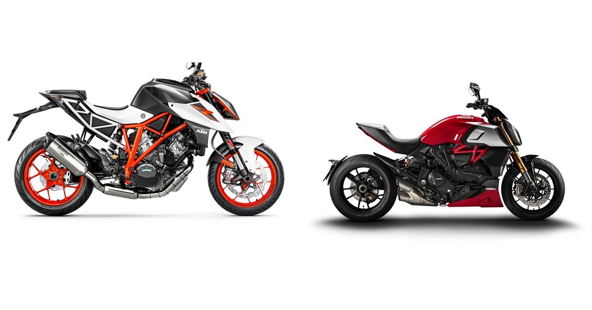KTM 1290 Super Duke R 2018 vs Ducati Diavel 1260 S 2021