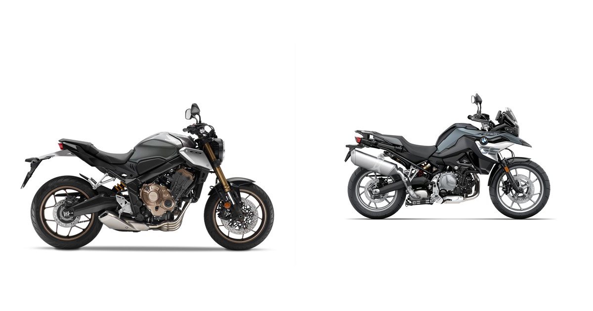 Motorrad Vergleich Honda CB650R 2022 vs. BMW F 750 GS 2021