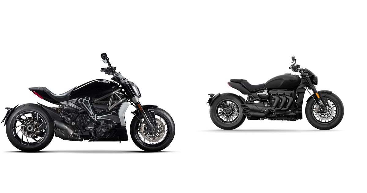 Ducati XDiavel S 2023 vs Triumph Rocket 3 R Black 2021