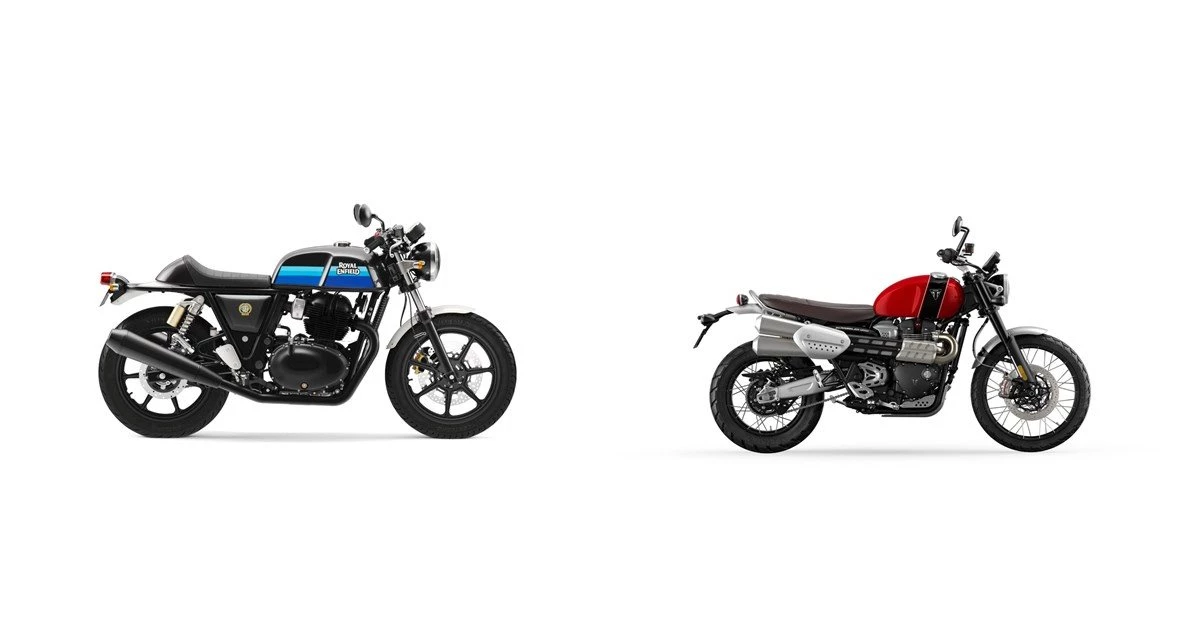 Motorrad Vergleich Royal Enfield Continental GT 650 2024 vs. Triumph ...