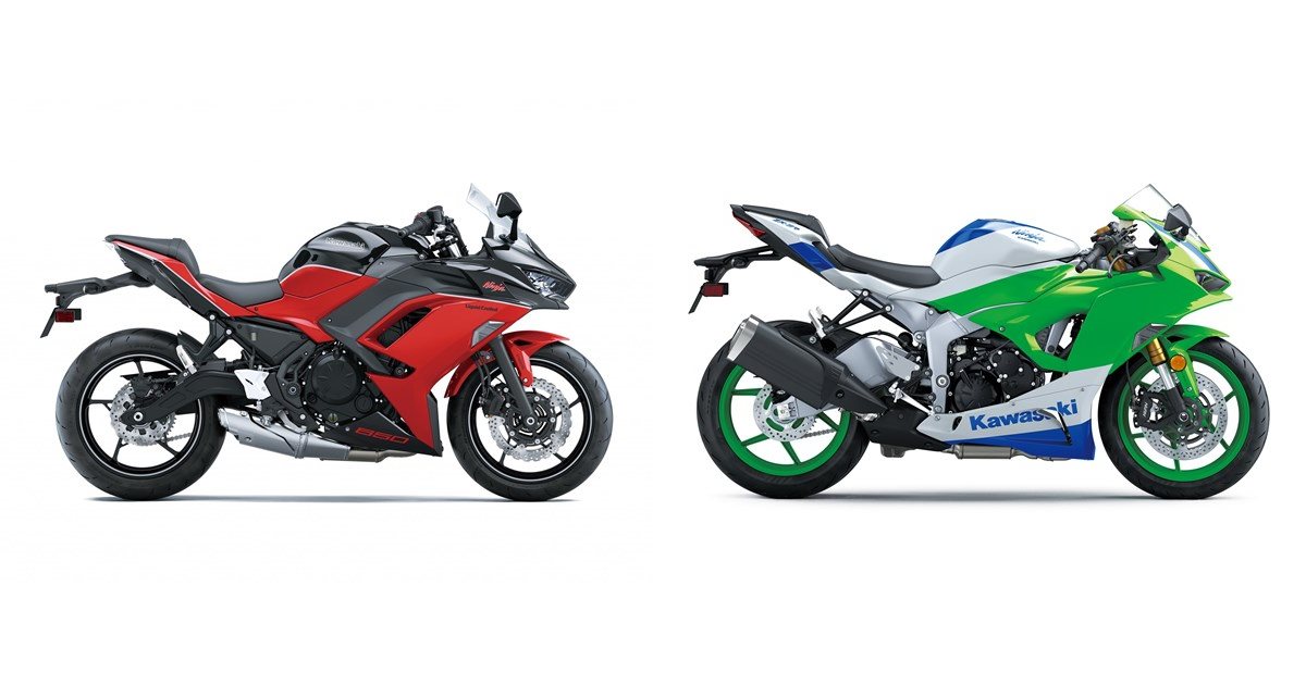 Kawasaki Ninja 650 40th Anniversary 2024 vs Kawasaki Ninja ZX-6R 40th ...