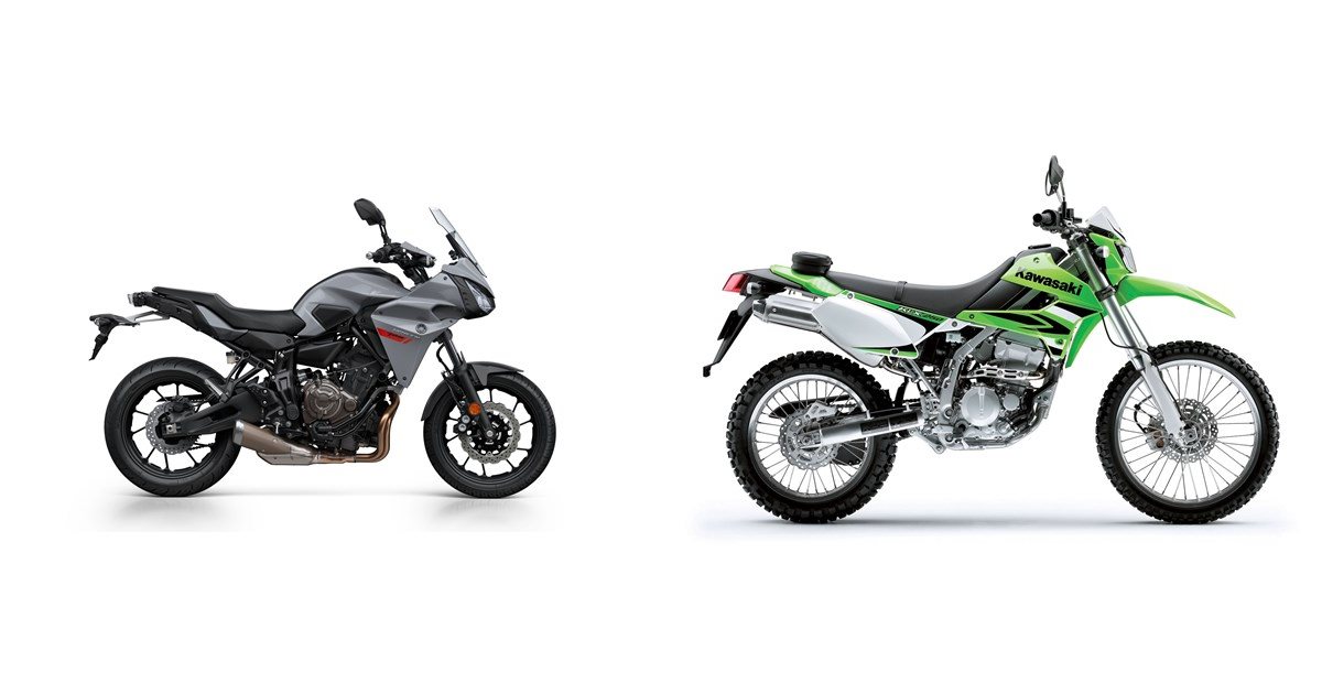 Motorrad Vergleich Yamaha Tracer 700 2019 vs. Kawasaki KLX 250 2016