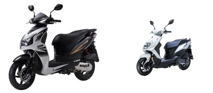 Motorrad Vergleich Sym Jet 4 50 R 2011 vs. Sym Orbit III 125 2023